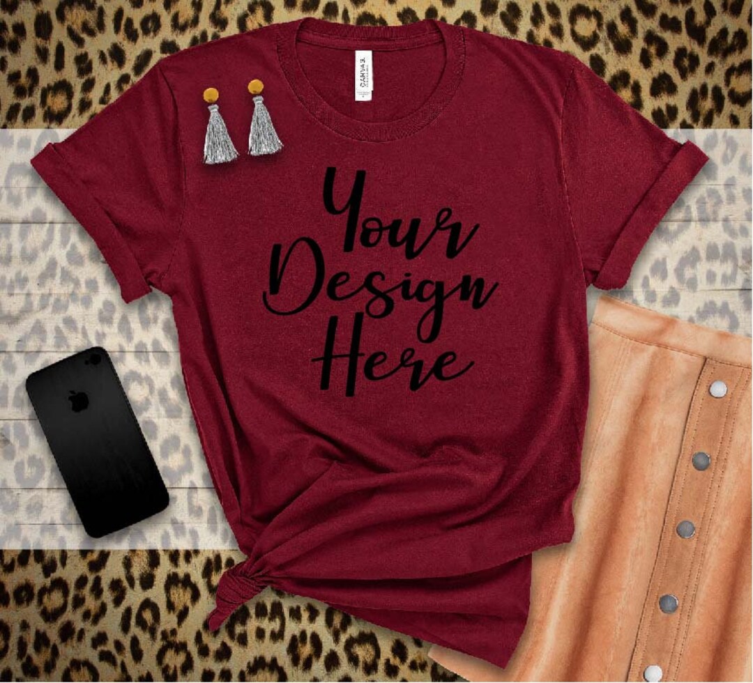 Cardinal Red T-shirt Flat Lay Mock up / Digital JPEG Download/ - Etsy