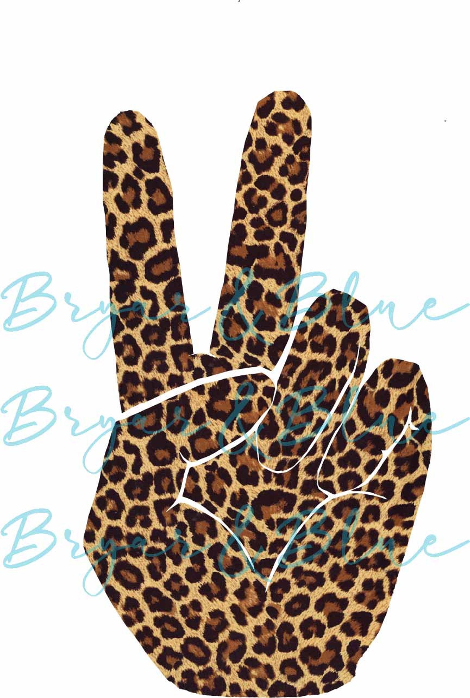 Leopard Peace Hand Sublimation / Digital Png Download/ - Etsy