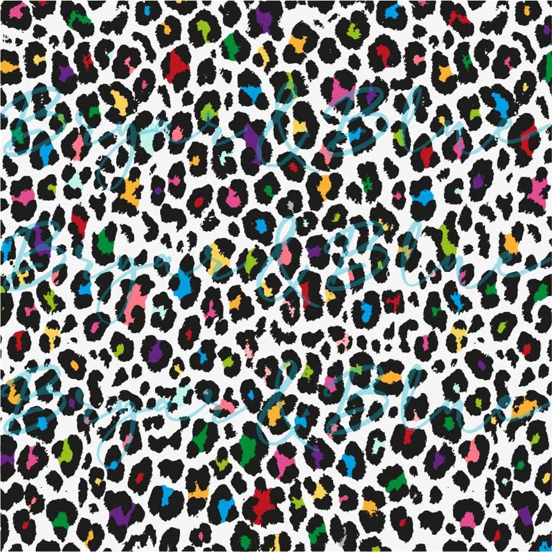 Colorful Leopard Spots Background Digital Paper / Digital Png Download ...