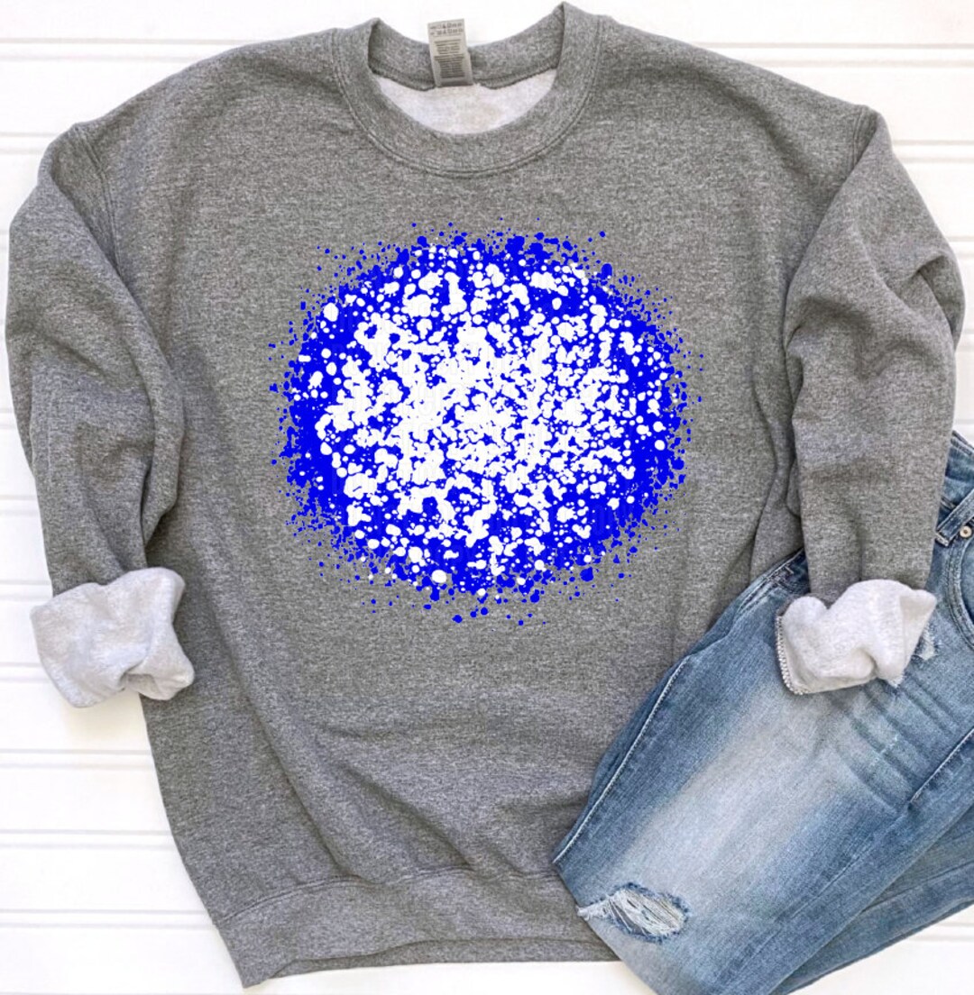 Blue White Splatter Background Mascot Logo / Digital Png Download ...