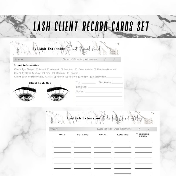 Client Record Card - Etsy UK