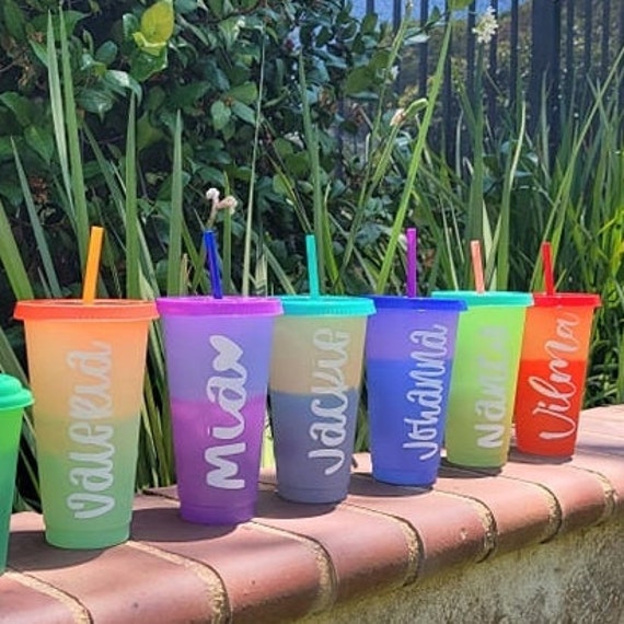24oz Personalized Color Changing Cups - Etsy