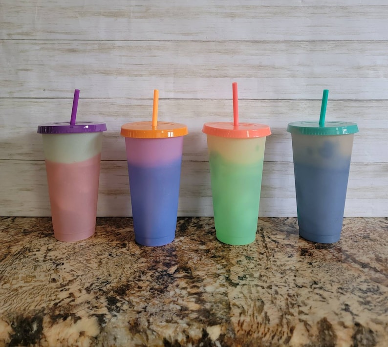 24oz Personalized Color Changing Cups - Etsy
