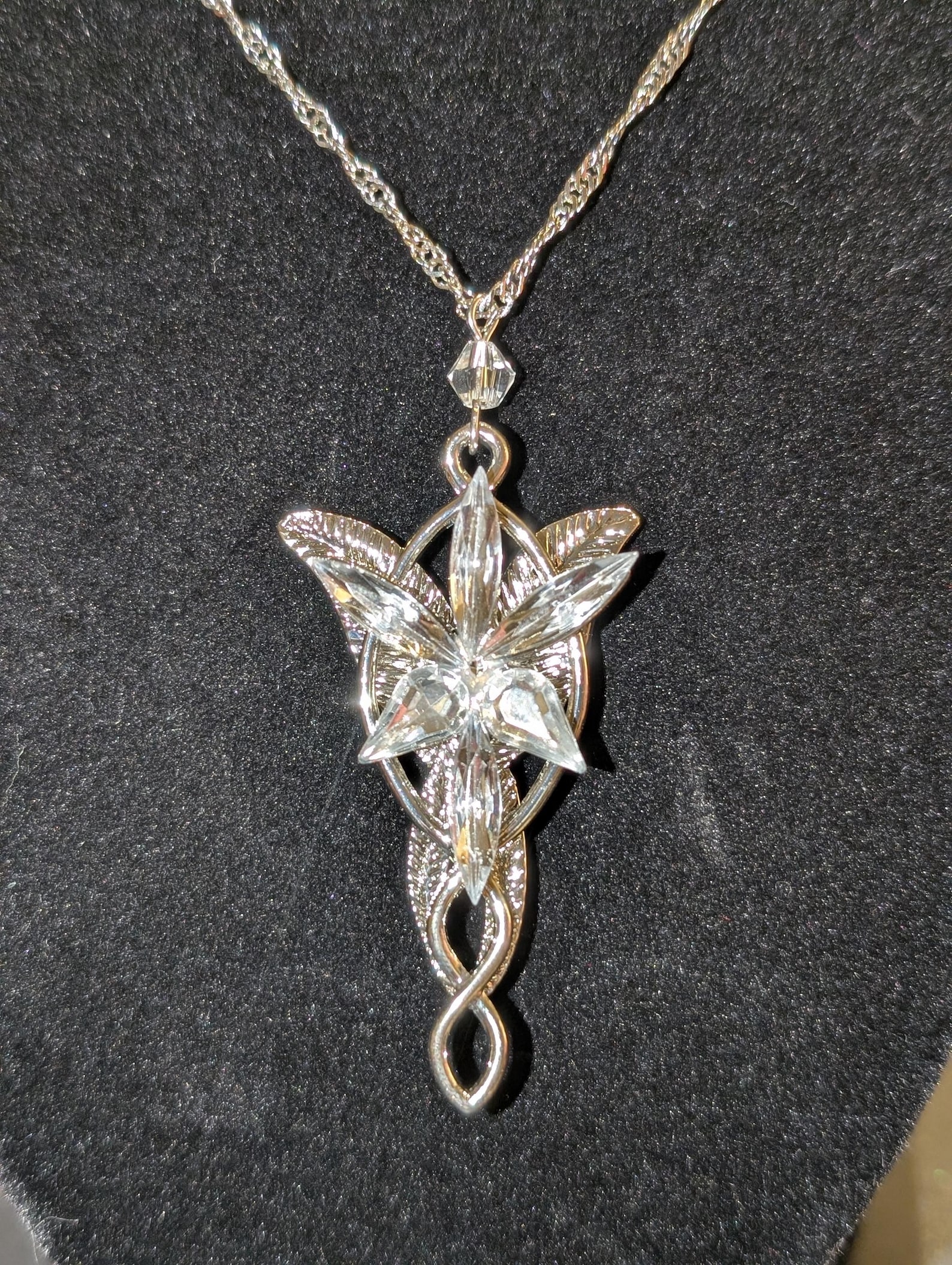 Elven Star Crystal Pendant Necklace - Etsy