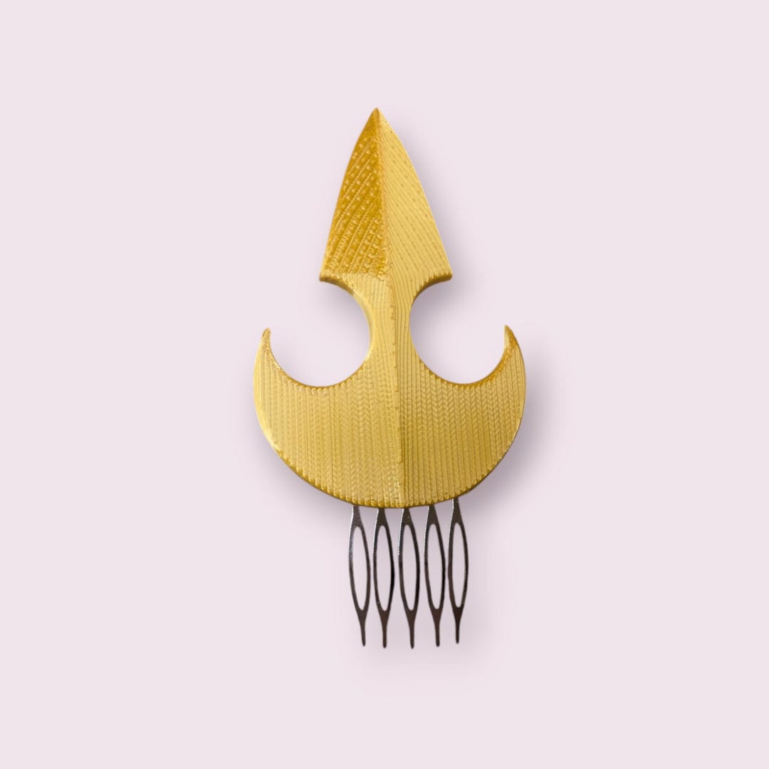 Azula Crown Hair Pin: Gold 3D Printed Cosplay Prop - Etsy