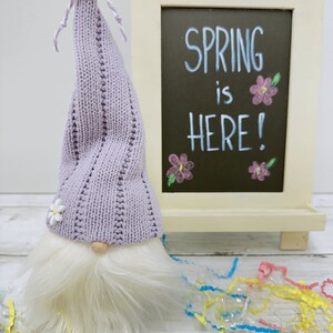 Handmade Springtime/easter Gnome With Up-cycled Sweater Hats for Gifts ...