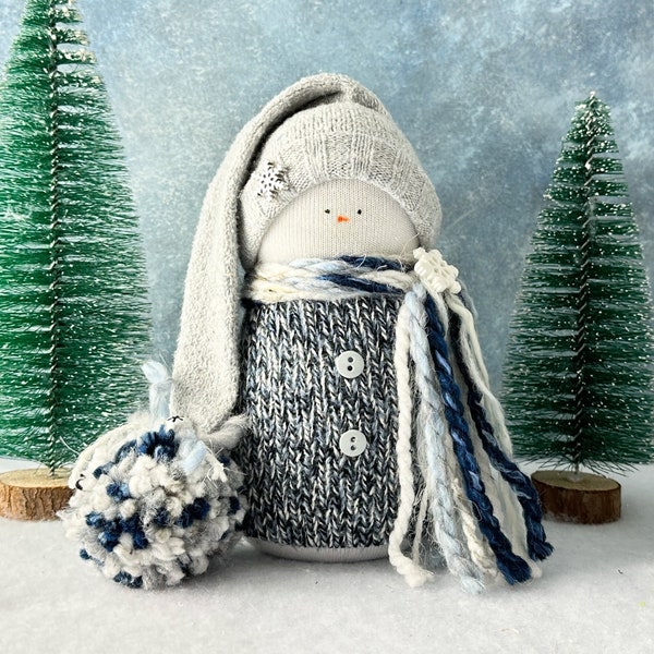 Blue Snowman Decor - Etsy