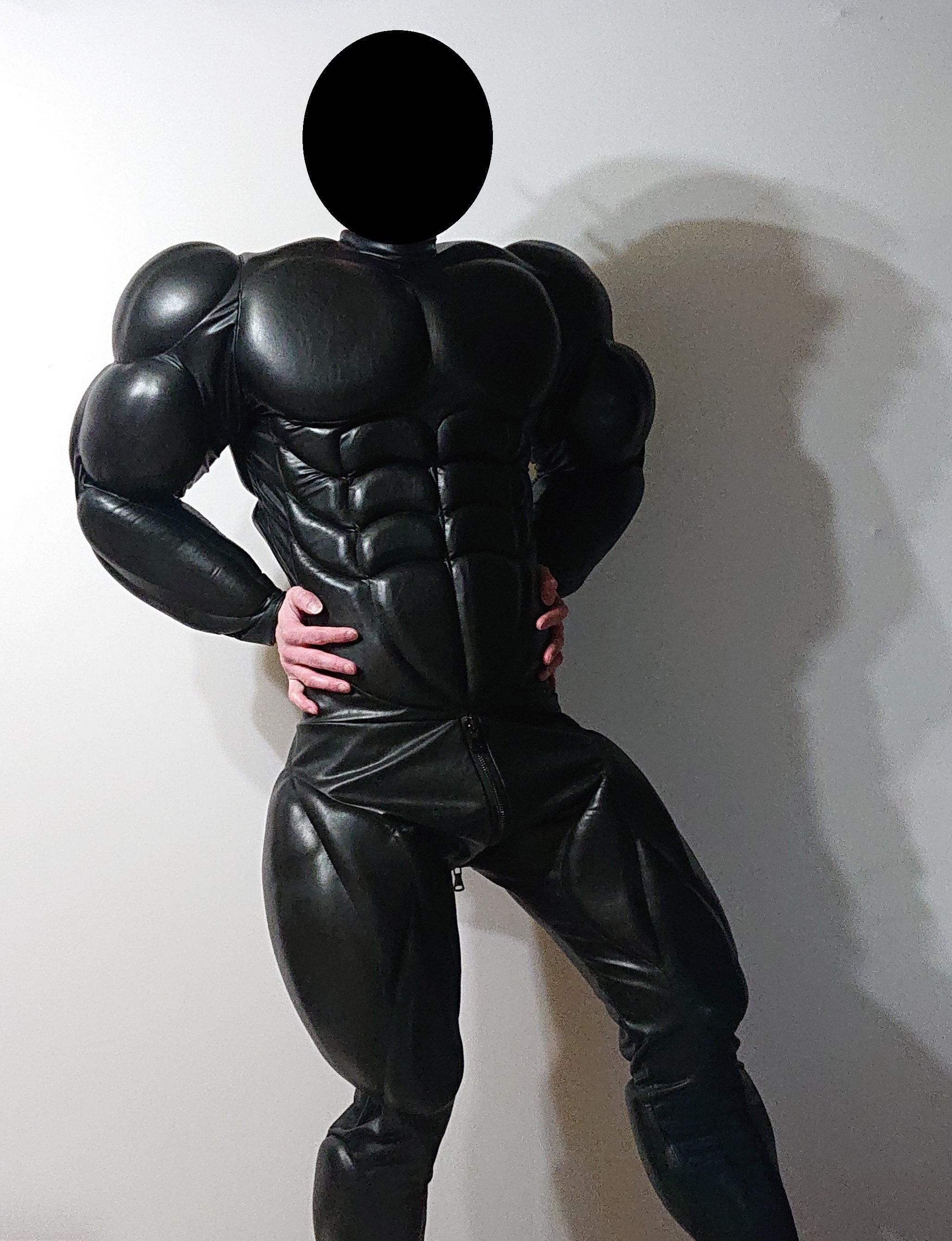 Fetish Musclesuit Costume Faux Leather And Very Good For Etsy