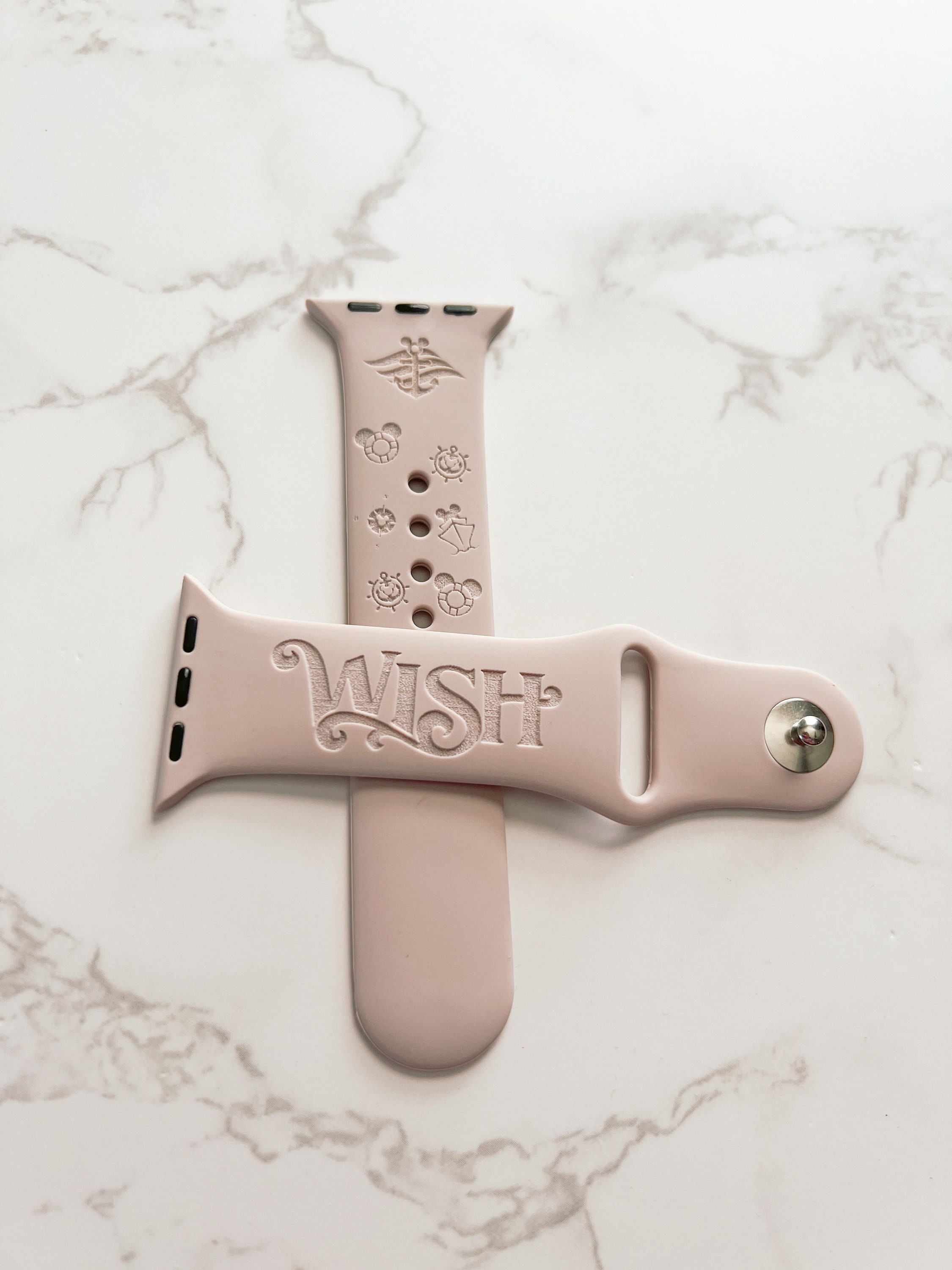 Engraved Silicone Watch Band: DCL Ship Magic Inspired Design - Etsy