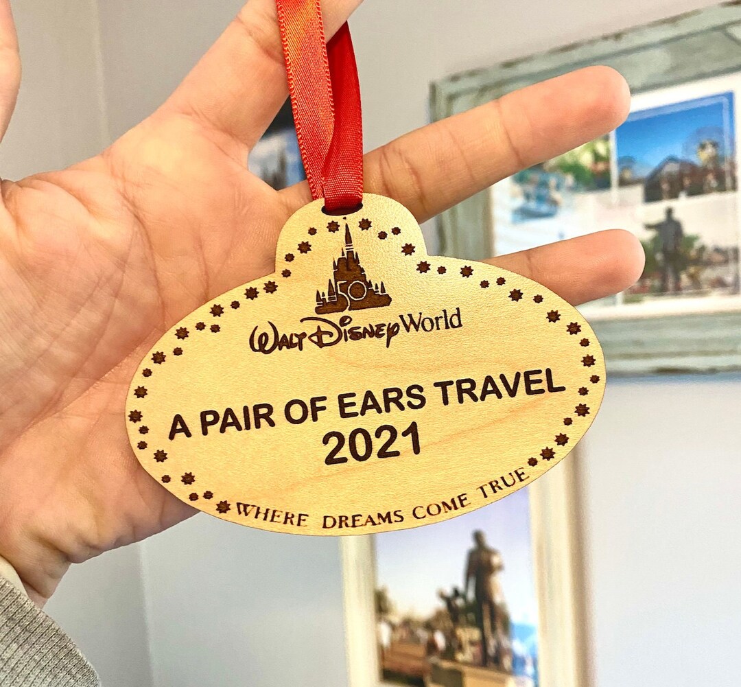 WDW 50th Anniversary Cast Member Name Tag Christmas Ornament // WDW ...
