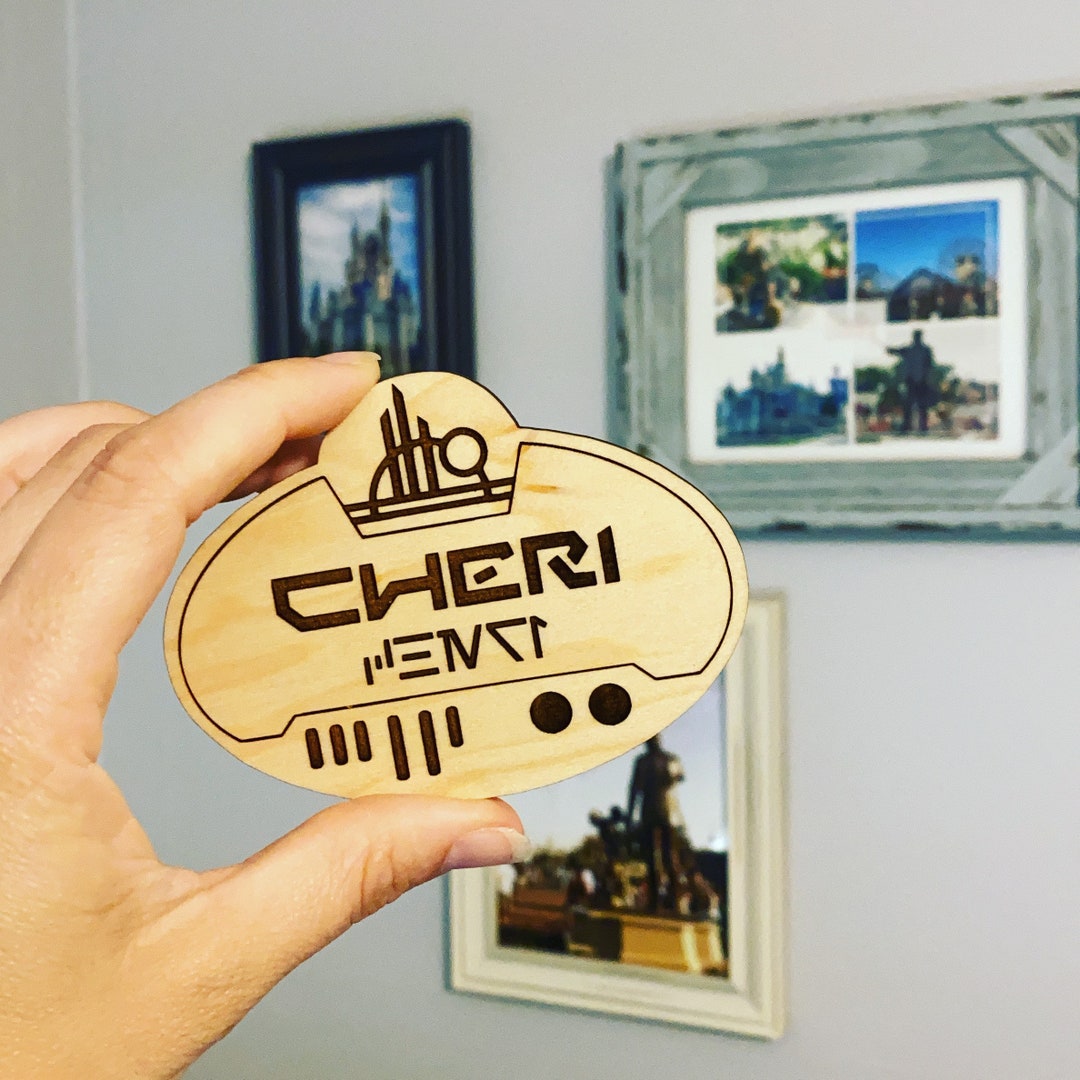Custom Galaxy's Edge Name Tag, Star Wars Ornament or Magnet - Etsy