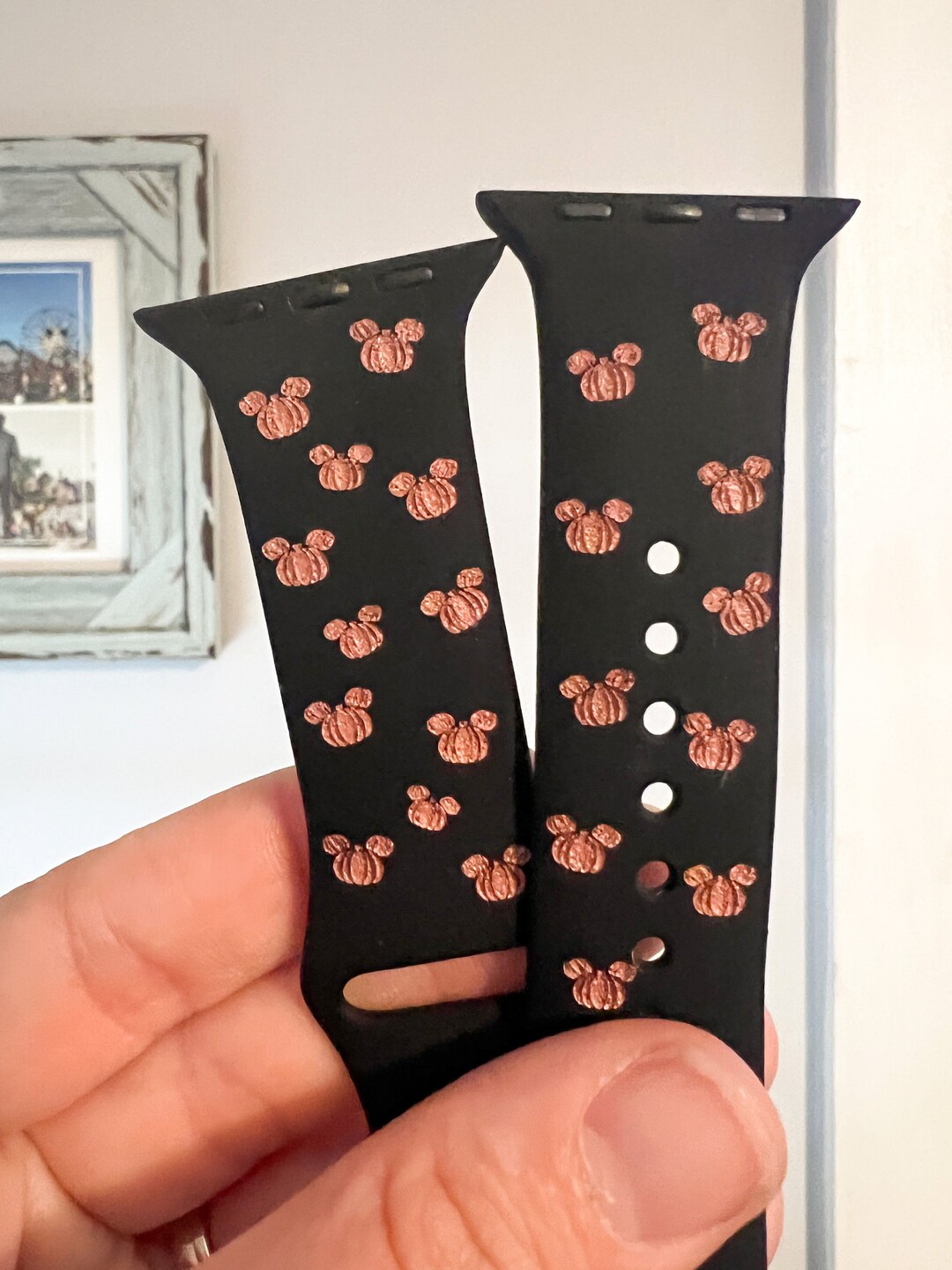 Mickey Pumpkin Rose Gold Watch Band // Mickey Not so Scary Inspired ...