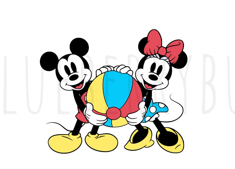 Minnie Mouse Beach Clipart