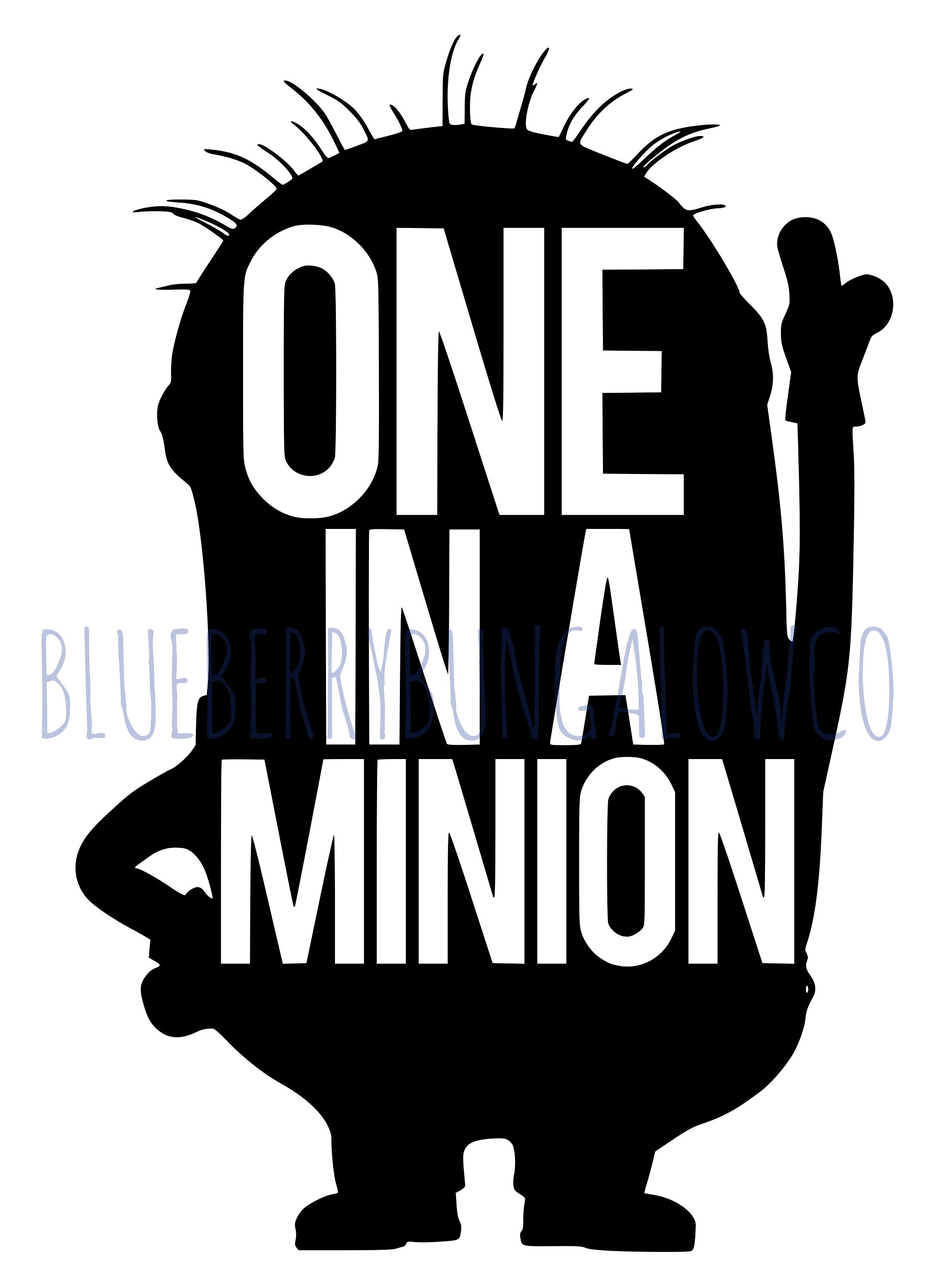 Despicable Me Digital File // One in a Minion // SVG PNG JPG - Etsy