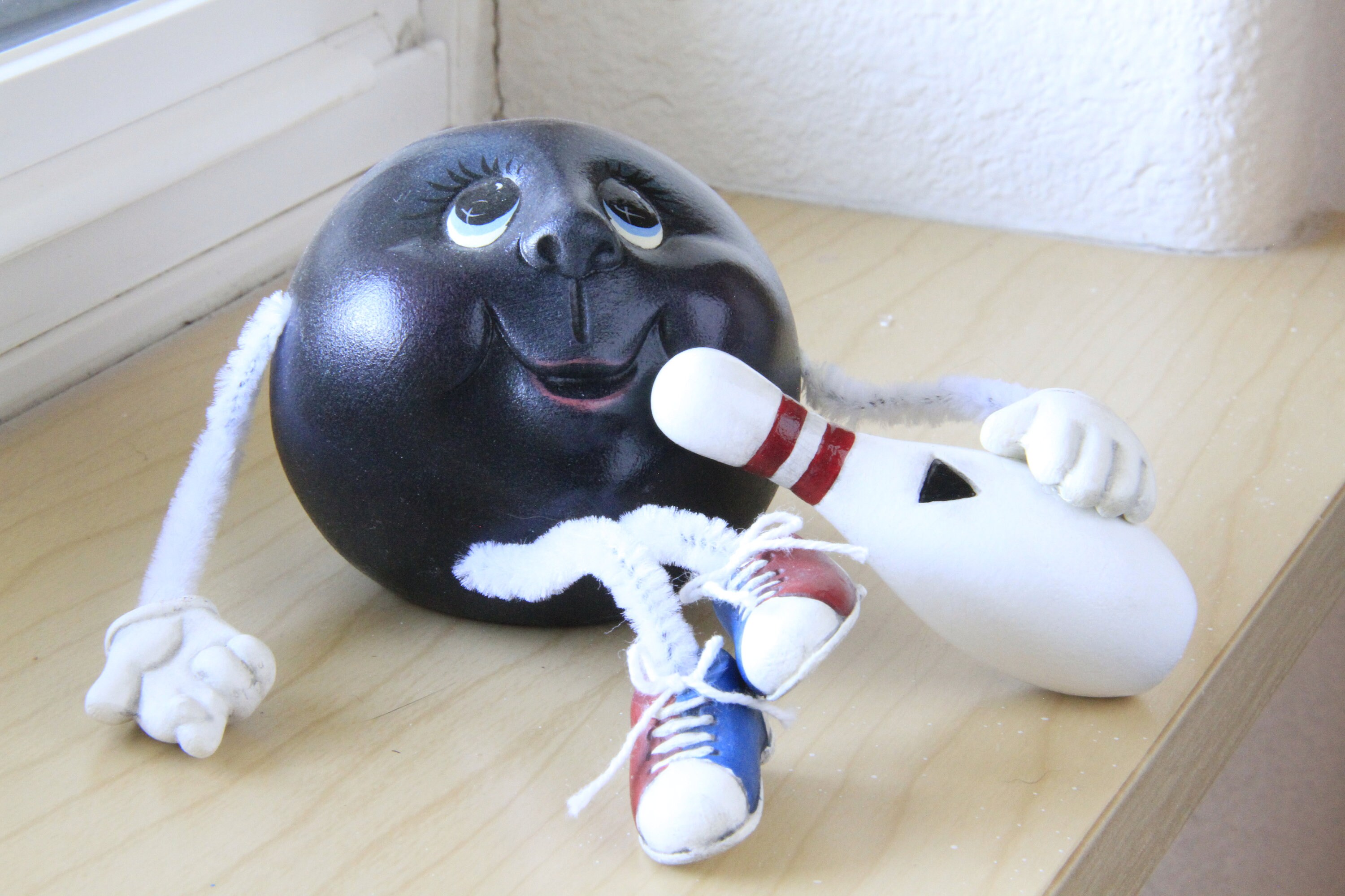 Ceramic Bowling Ball Figure | Etsy