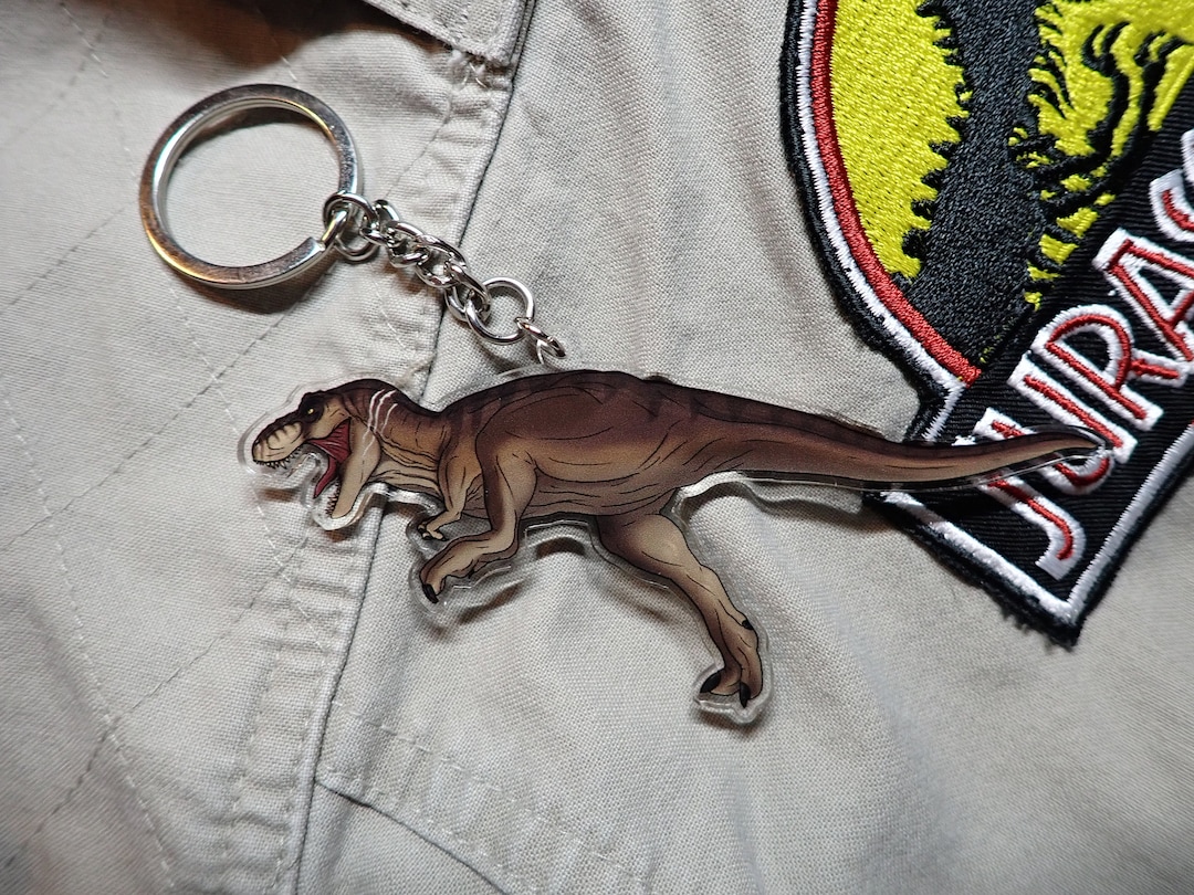 Tyrannosaurus Rex Keychain Jurassic Park Jurassic World - Etsy