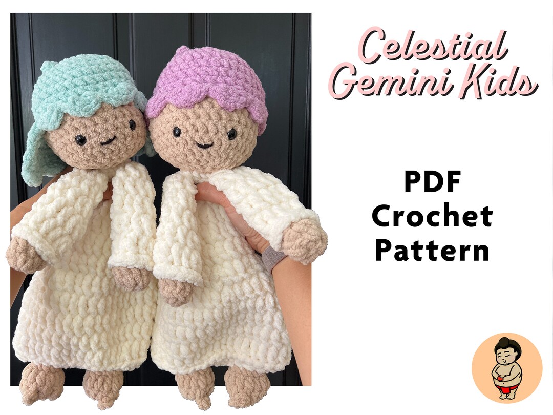 Celestial Gemini Kids - Chunky Amigurumi Crochet Pattern - Etsy