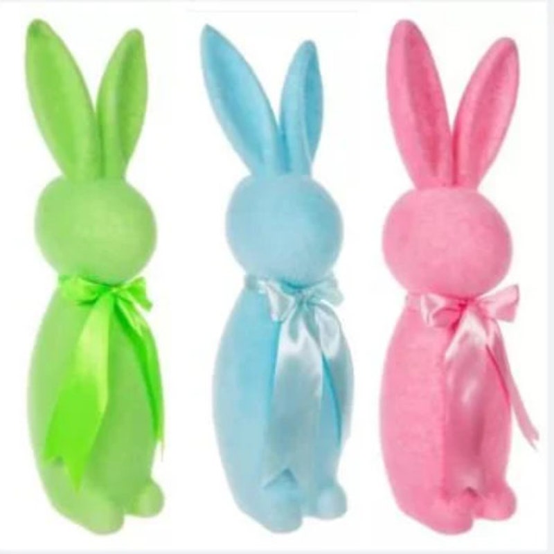 Flocked Easter Bunny - Etsy