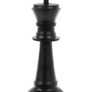 King Chess Piece Metal Decoration Bold and Regal Home Accent Game Room ...