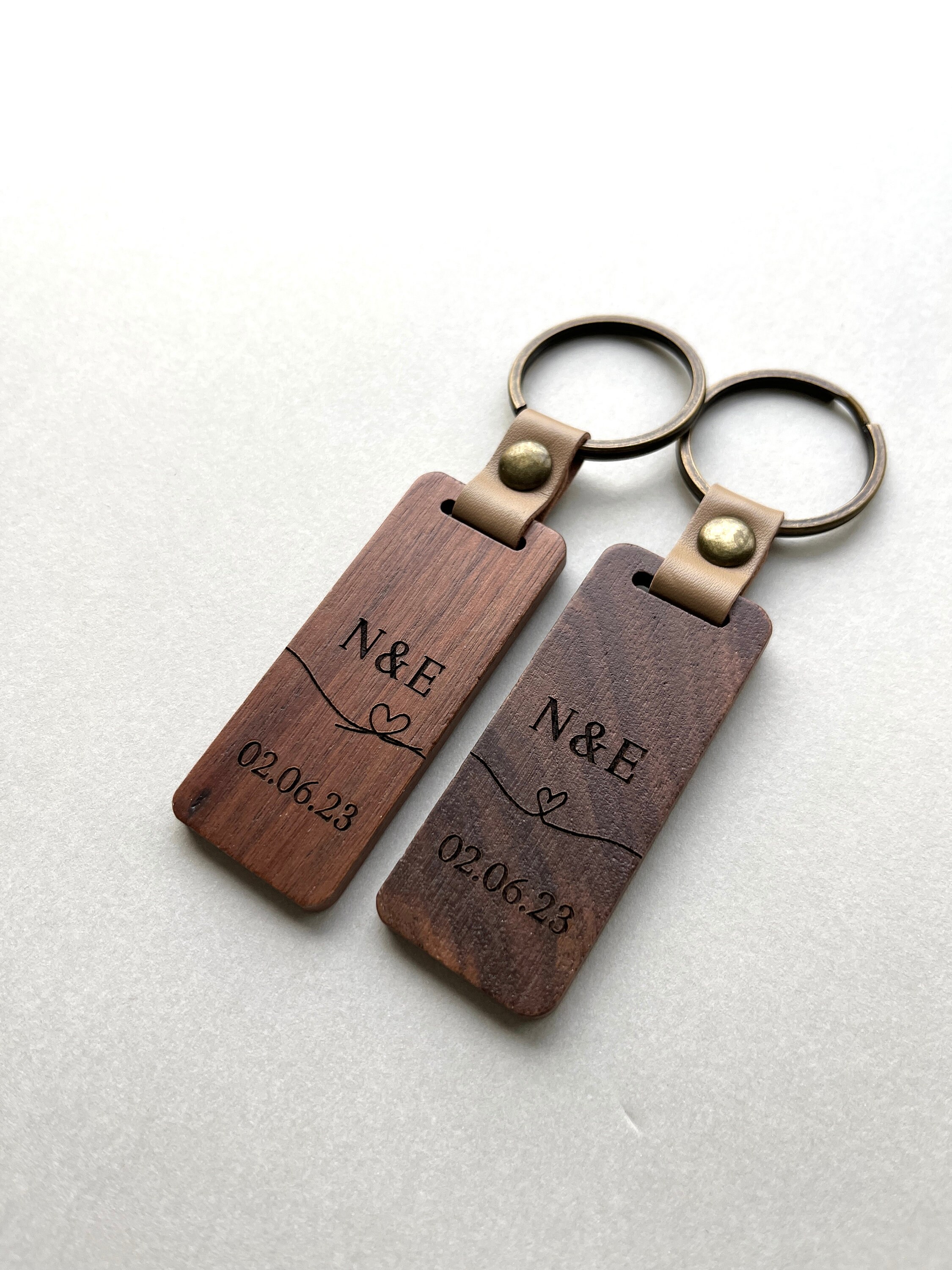 Couple Matching Keychain, Set of 2 Matching Keychain,heart Keychain for ...