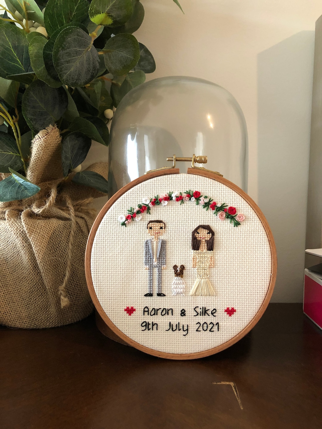 Personalised Wedding Portrait, Personalised Wedding Gift, Customised ...