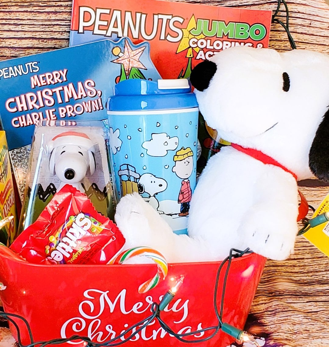 Snoopy Christmas Gift Basket for Kids Christmas Eve Gifts - Etsy