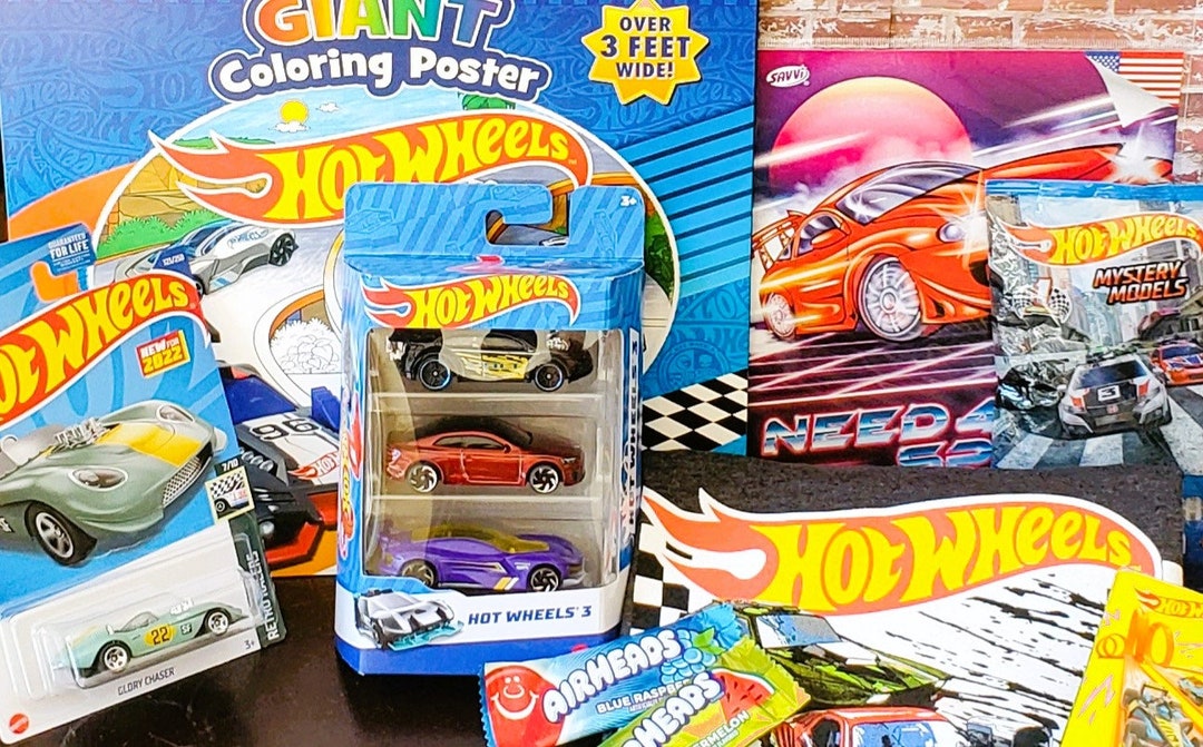 Hot Wheels Gift Bag for Toddlers, Hot Wheels Gift Basket for Kids! Hot ...