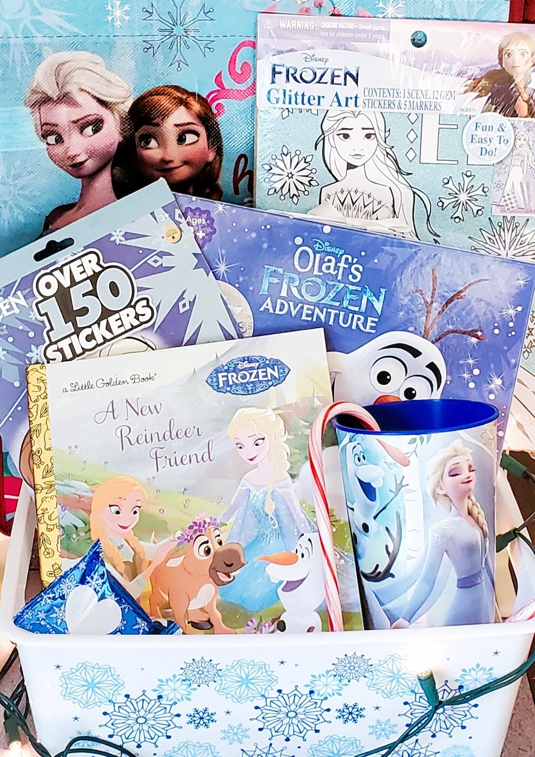 Christmas Eve Frozen Gifts for Kids Frozen Gift Basket for - Etsy