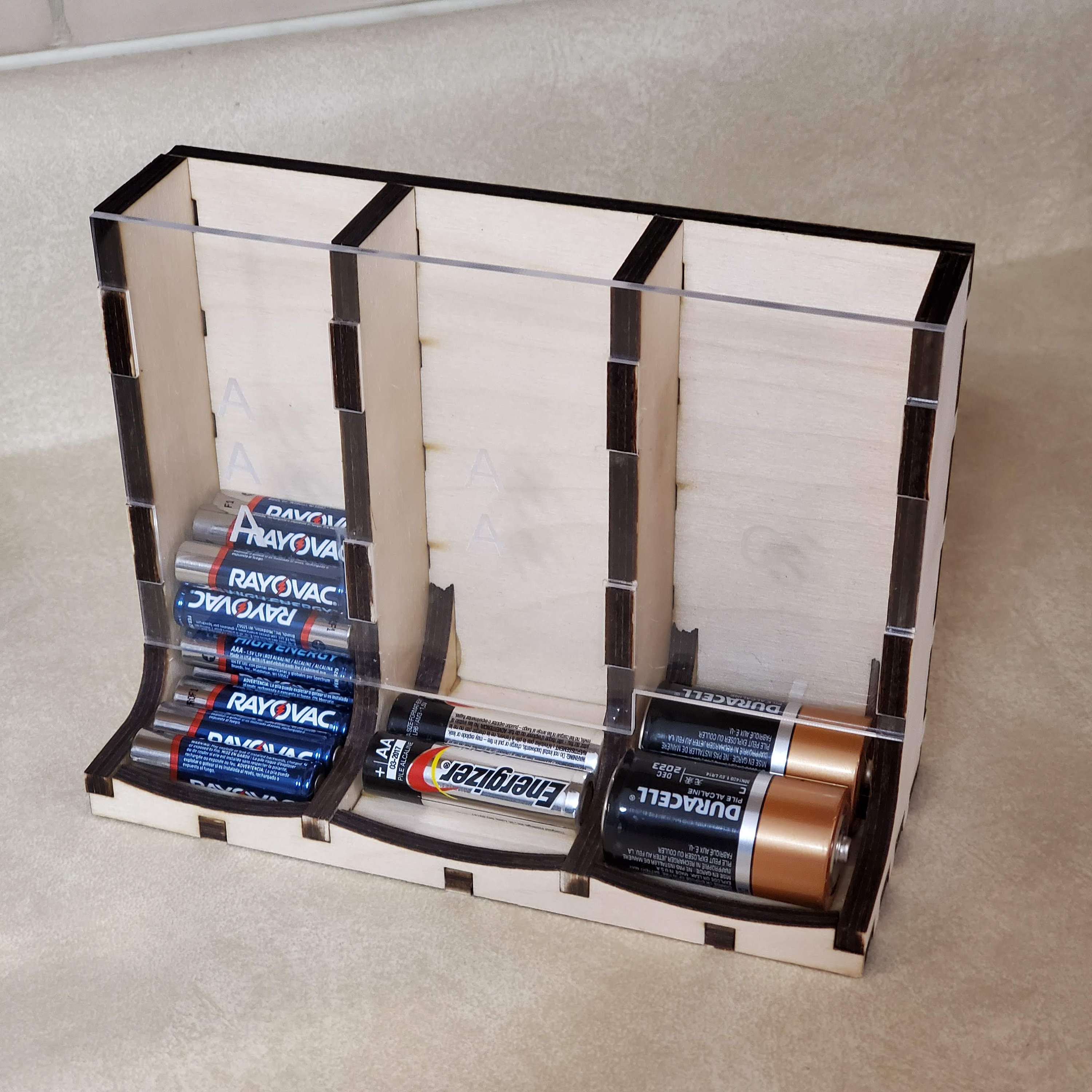 Battery Organizer Laser Cut Digital Download SVG - Etsy UK