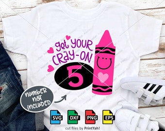 Crayon Shirt Svg - Etsy