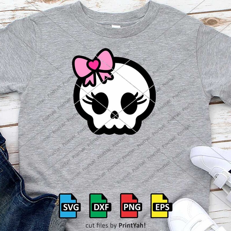 Girly Skull - Etsy