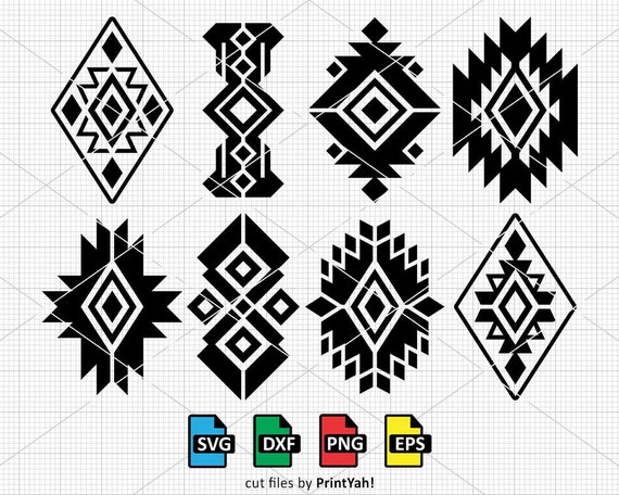 Aztec Svg Bundle Tribal Svg Aztec Png Bundle Southwestern - Etsy Australia