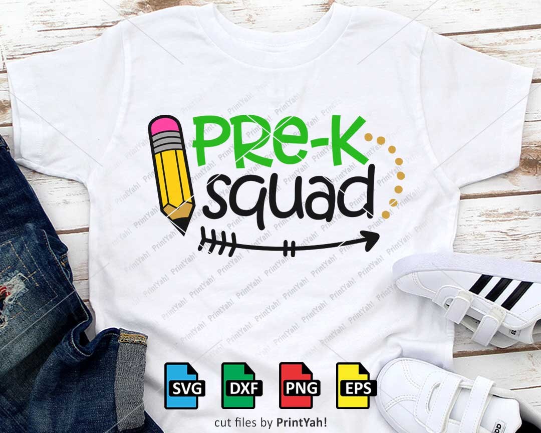 Pre-k Squad Svg, Back to School Svg, Kids Svg, Teacher Svg, Cut Files ...