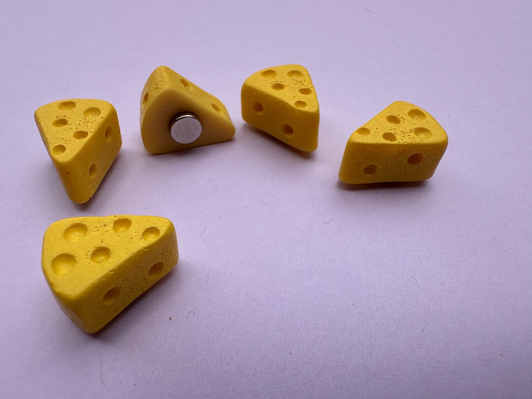 Cheese Magnet Set Gift Ideas Set of 5 Handmade Food Magnets Fridge ...