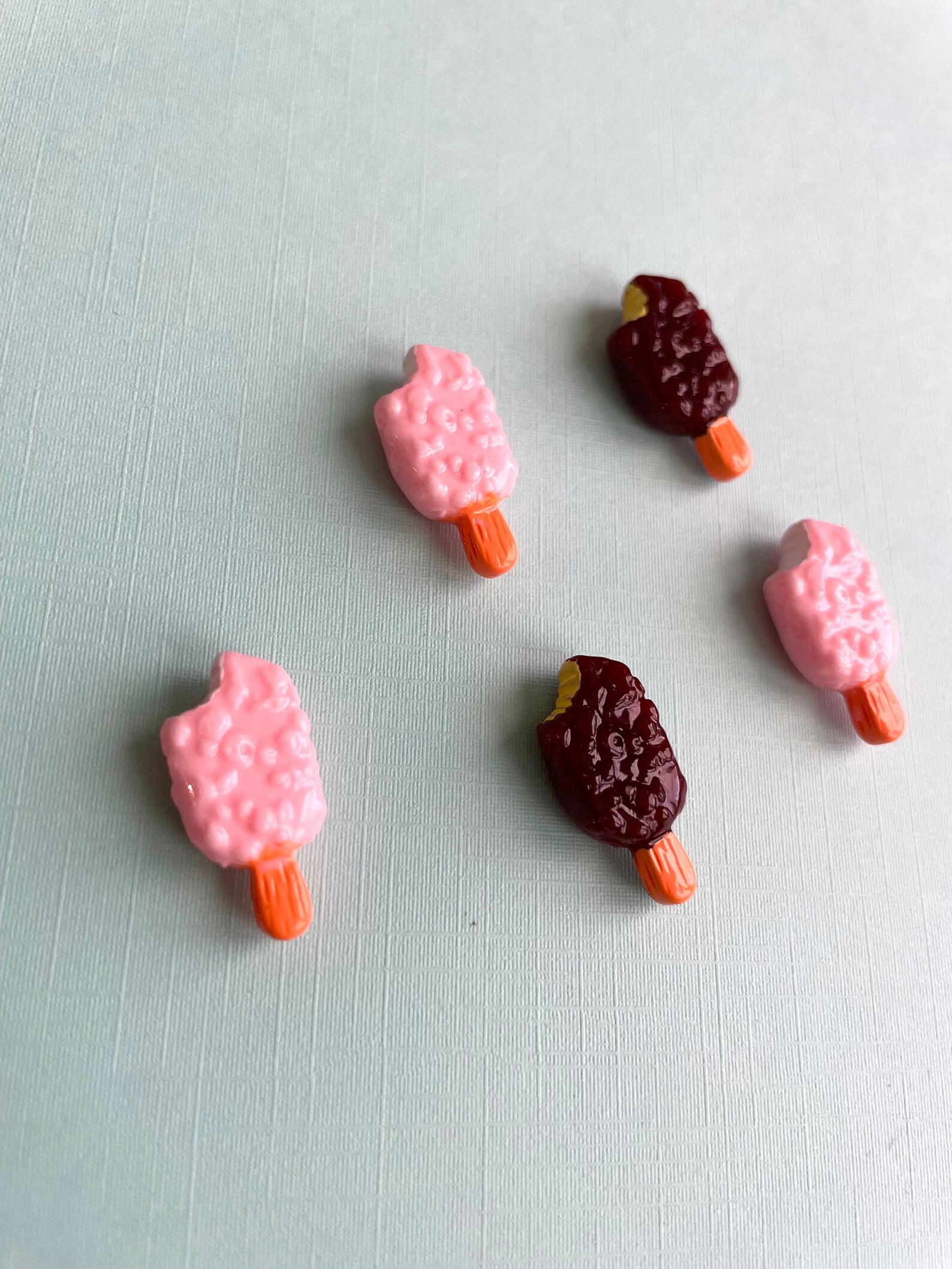 Ice Creamt Set | Gift Ideas | Set of 5 | Handmade Food Magnets | Fridge ...