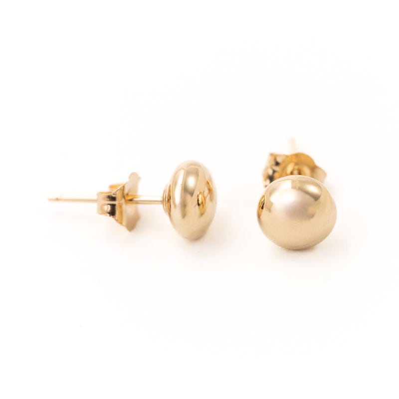 Gold 4mm Stud Square Men - Etsy
