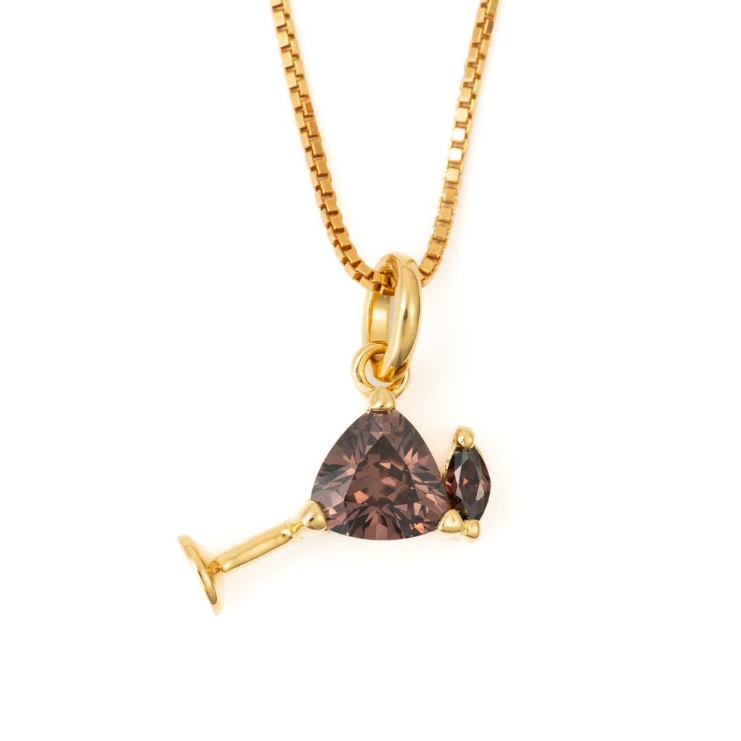 Espresso Martini Charm: 18k Gold Vermeil Over Sterling Silver| Mix ...