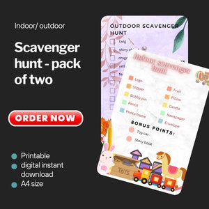 Printable Outdoor Scavenger Hunt for Kids Printable Activity - Etsy