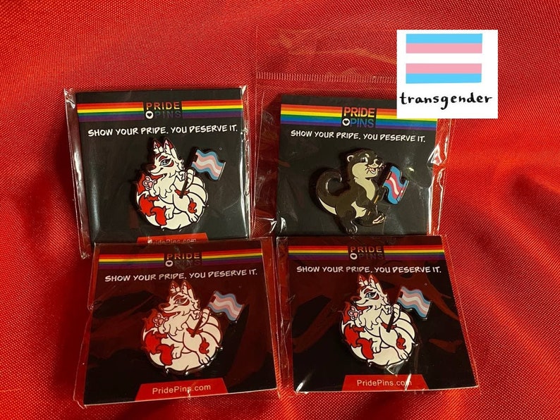 Fursona Pride Pins Transgender - Etsy