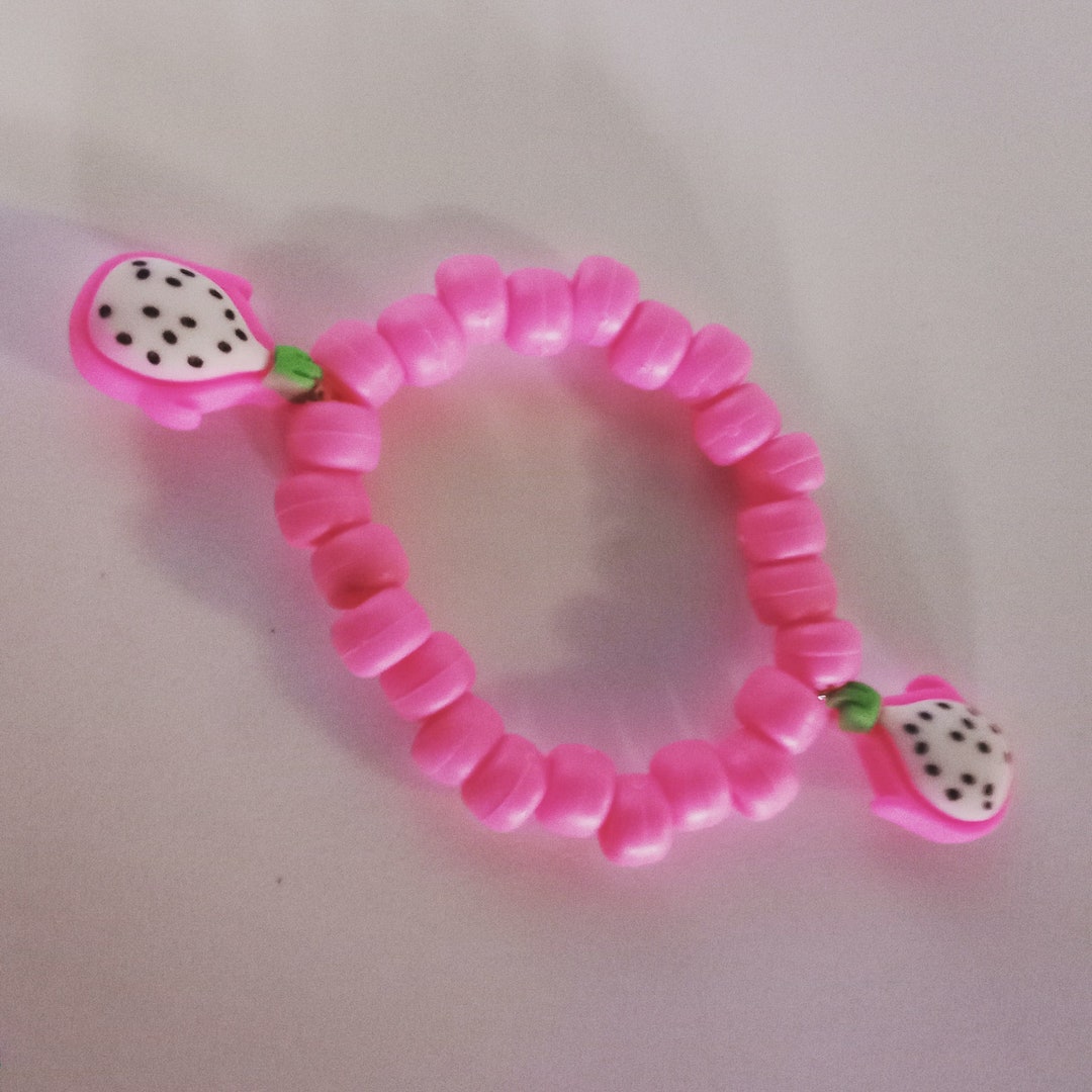 Dragon Fruit Kandi Bracelet - Etsy