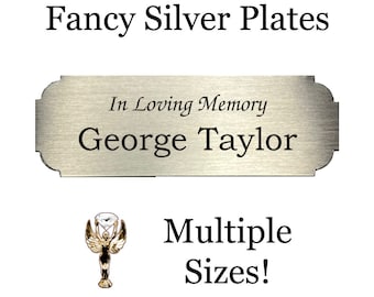 Custom Engraved 4x6 Brushed Silver Office Sign Personalized - Etsy