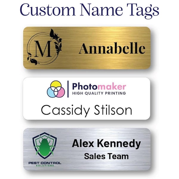Custom Name Tags - Etsy
