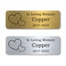 Engraved Name Plate for Urn - in Memory Name Plate for Deceased - Ash ...