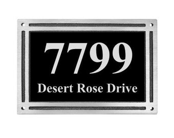 Fancy Silver Engraved Plate Metal Name Sign Picture Frame Plate ...