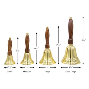 Brass Bell With Wooden Handle - Bell for Cancer Survivors - Engraved ...