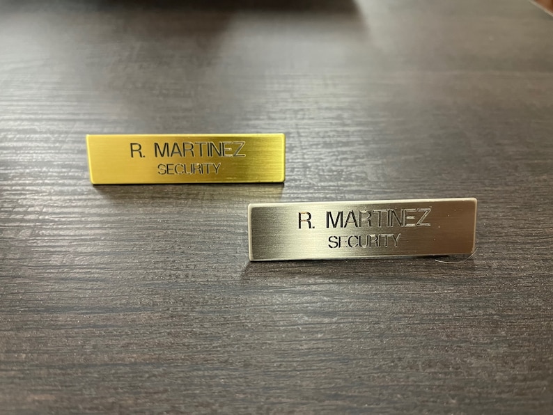 Uniform Name Badge for Work - Pin Name Tag - Military - Police - Fire ...