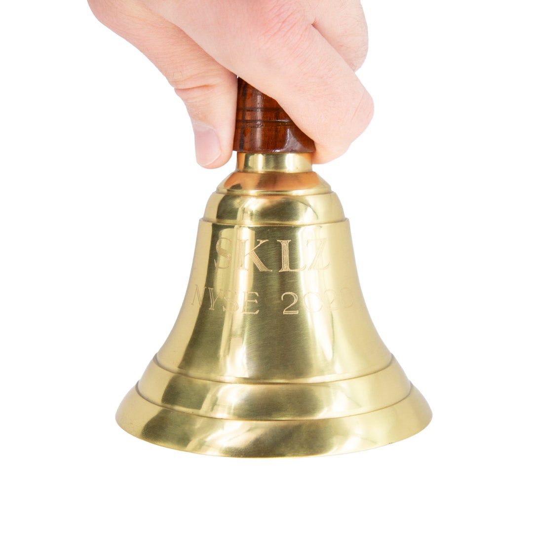 Engraved Brass Call Bell - Custom Teacher Bell - Personalized Hand Bell ...