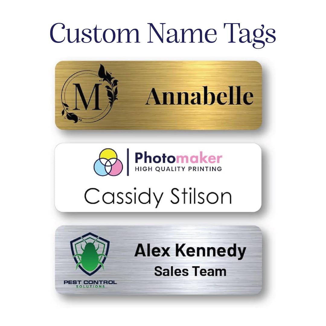 Magnetic Name Tags - Logo Name Badges for Work - Industry Name Tags ...