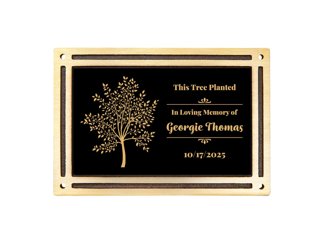 Bronze Memorial Plaque - Outdoor Memorial Sign - Bronze Memorial Plaque ...