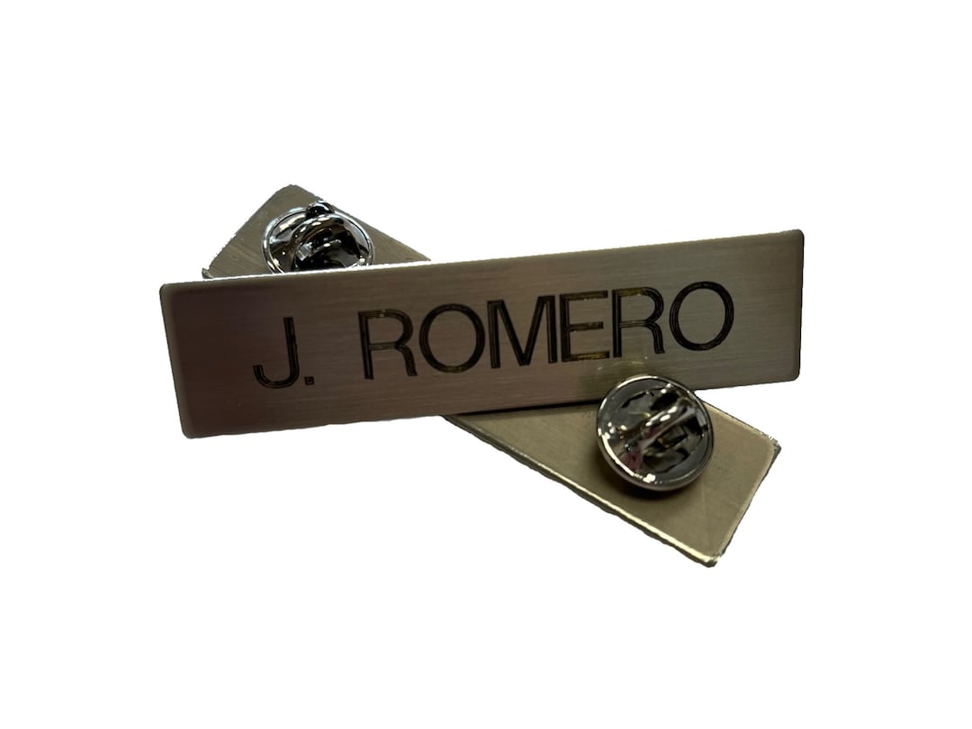 Police Bar Name Tag - Fire Department Name Badge - Uniform Name Bar Pin ...